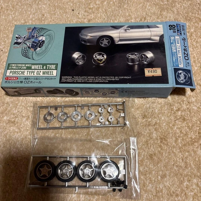 FUJIMI PORSCHE OZ Wheel Model Kit 124 Scale with Tires Gebraucht EUR 68 ...