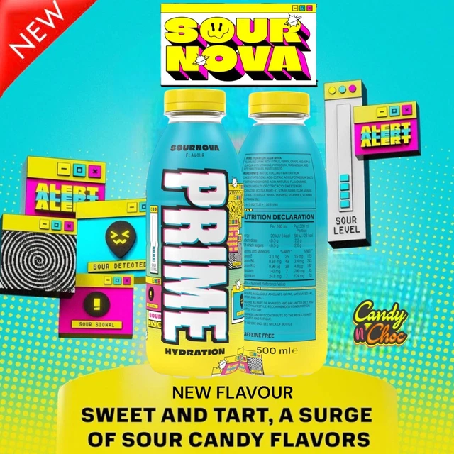 PRIME HYDRATION SOUR Nova Limited Edition SourNova New Flavour `Drink ...