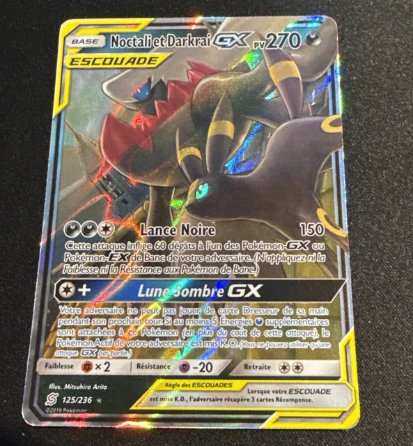 CARTE POKÉMON : Noctali et Darkrai GX 125/236 Harmonie des Esprits ...