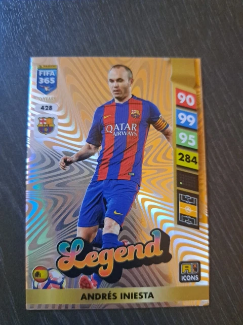 PANINI ADRENALYN FIFA 365 2025 Legend - Andre's Iniesta # 428 .... TOP ...