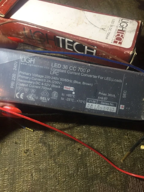 LIGHTECH LED 36 CC 700 P Constant Current Converter For LED Loads LPC £ ...