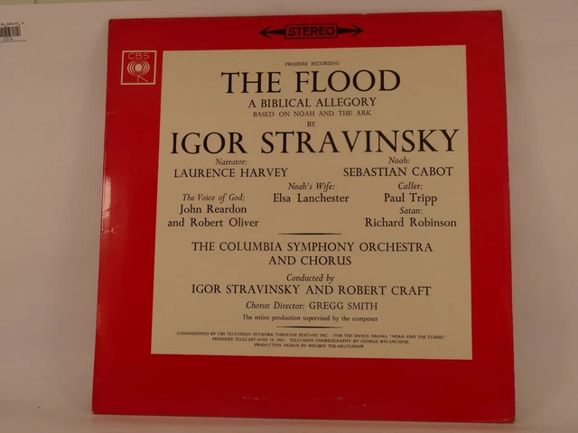 IGOR STRAVINSKY/ROBERT CRAFT Stravinsky The Flood (431) Lp Cbs £6.99 ...