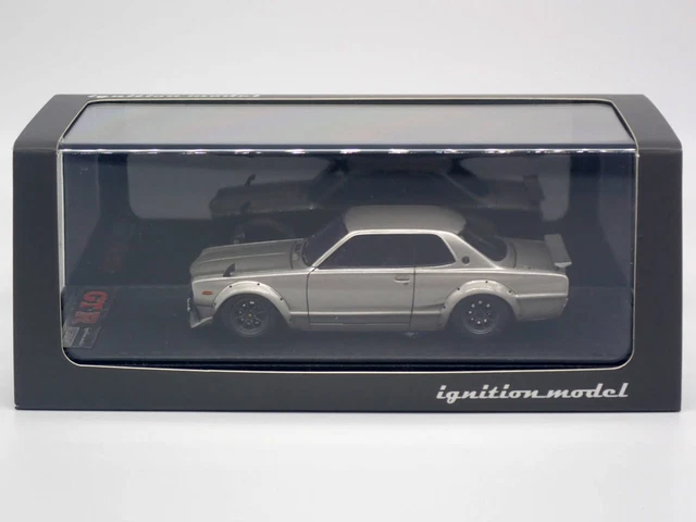 1/43 NISSAN SKYLINE 2000 Gt-R Kpgc10 Semi Fonctionne Argent Résine El Ig0170 EUR 273,94 ...