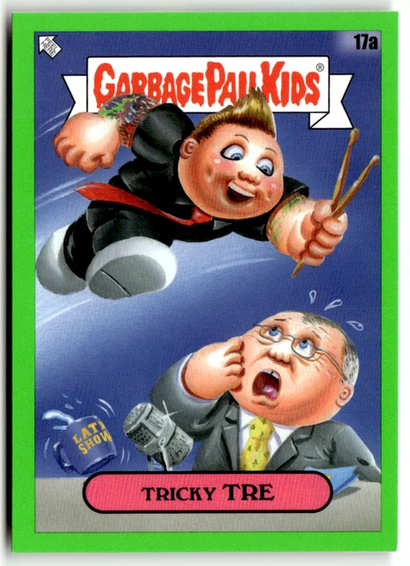 2025 TOPPS GARBAGE Pail Kids Battle of Bands No. 17a Tricky Tre Green ...