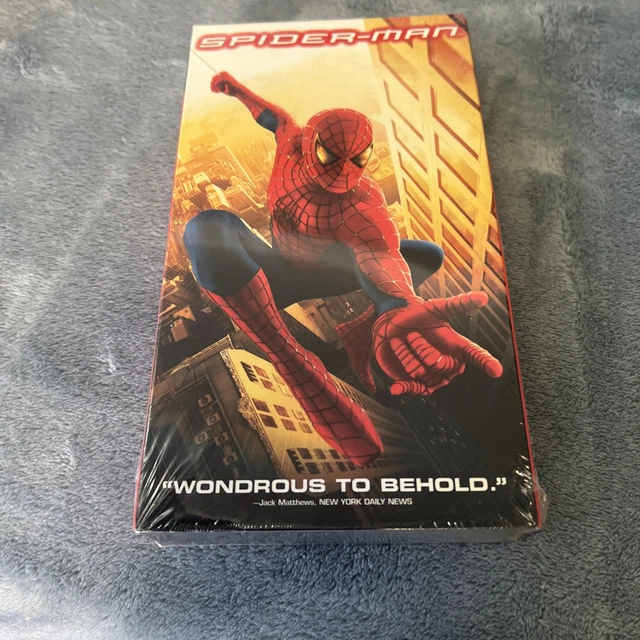 SPIDER-MAN (VHS, 2002) New Sealed Marvel Tobey Maguire Kirstin Dunst £9 ...
