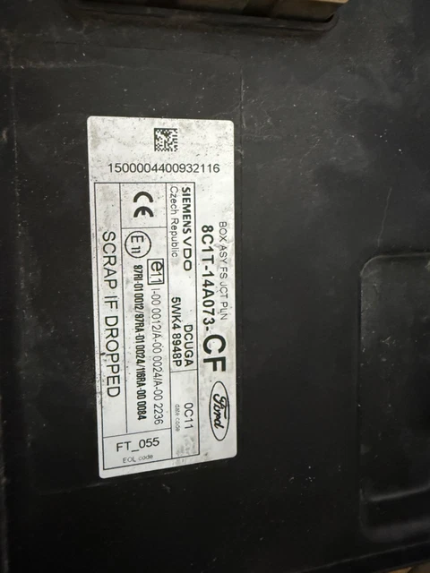 FORD TRANSIT BCM body control module 8C1T-14A073-CF genuine ford 2.2 ...