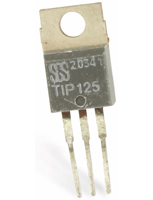ST MICROELECTRONICS TRANSISTOR TIP125, PNP-Darl., 60V, 5A, 65W, TO220 ...