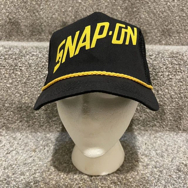 VTG SNAP-ON TOOL Black Yellow K Products Iowa Snapback Cap Mesh Back ...