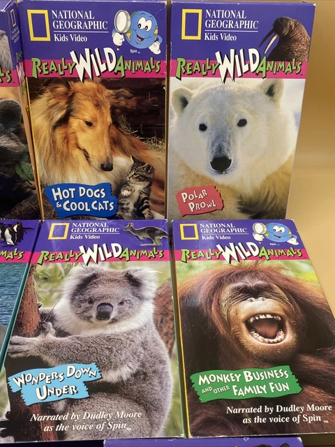 NATIONAL GEOGRAPHIC REALLY Wild Animals Kids Vhs Lot Of 8 Tapes ...