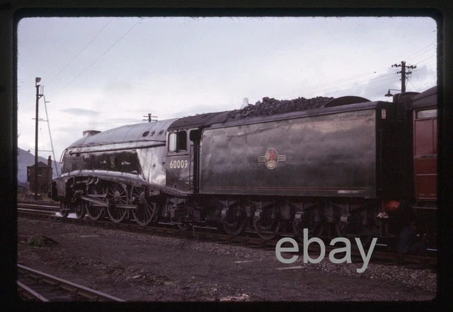 ORIGINAL 35MM slide- ex LNER A4 60009 at Niddrie West Junction 10.64. £ ...