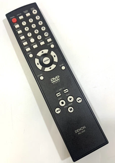 ORIGINAL DENON RC-554 DVD Player Remote Control Unit Genuine Tested ...