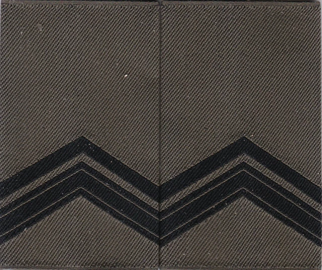 DUTCH ARMY SERGEANT 1st class pair of ranks combat dress (90's) QR-6 ...