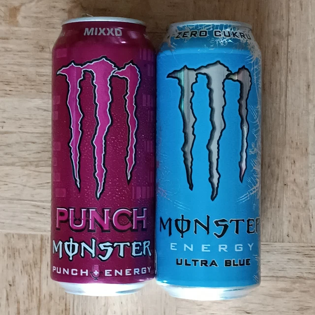 MONSTER ENERGY DOSEN 3x Can leer empty PUNCH ENERGY MIXXD ULTRA BLUE ...