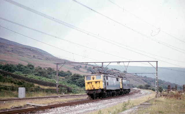 ORIGINAL LARGE Format Railway Slide of Class 76,s 76029? leading near ...