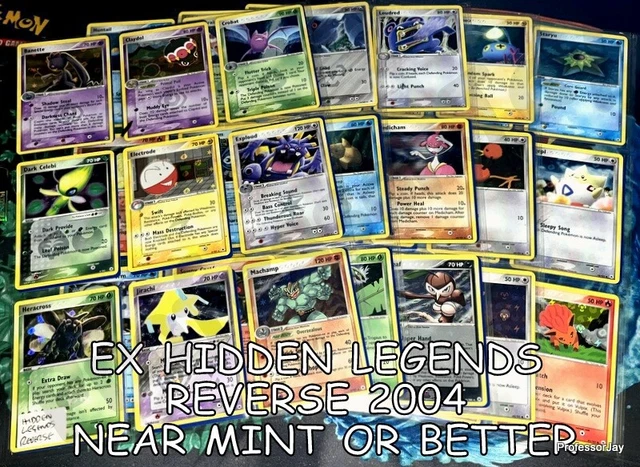 POKEMON CARDS 3RD GEN EX Hidden Legends REVERSE HOLO Complete Set 92/ ...