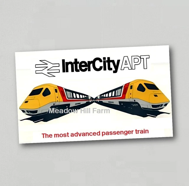 BR INTERCITY APT Fridge Magnet British Rail Advert Advanced Passenger ...
