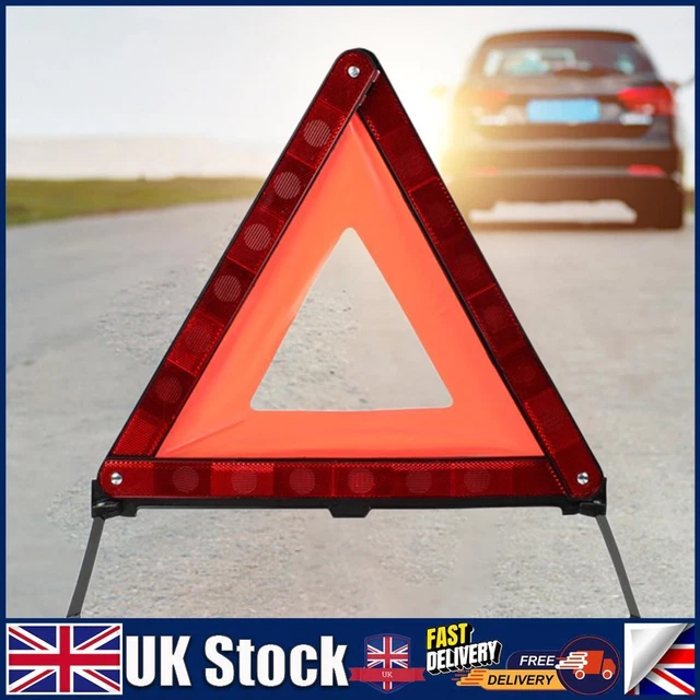 EMERGENCY WARNING SIGN Red Auto Stop Sign Breakdown Warn Safety ...