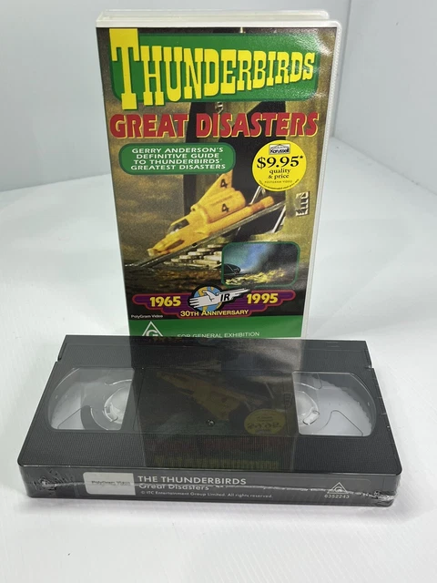 THUNDERBIRDS GREAT DISASTERS. Brand New. VHS Video Polygram 1995 Gerry ... THUNDERBIRDS GREAT DISASTERS. Brand New. VHS Video Polygram 1995 Gerry ...