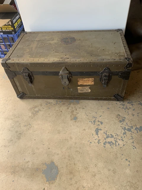 WW2 WWII U.S.A Military Footlocker/Trunk/Storage Chest Air Force 1941 £ ...