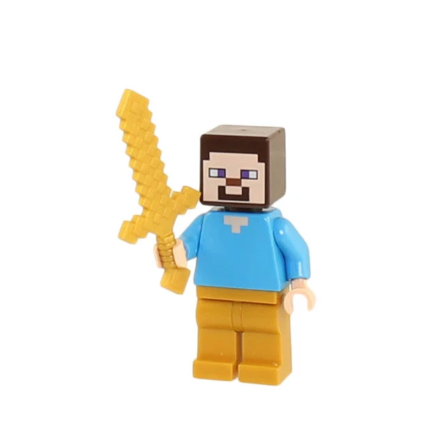 LEGO - MINECRAFT Steve et Pumpkin Steve Minifig - Lot de 2 - Minifigure ...