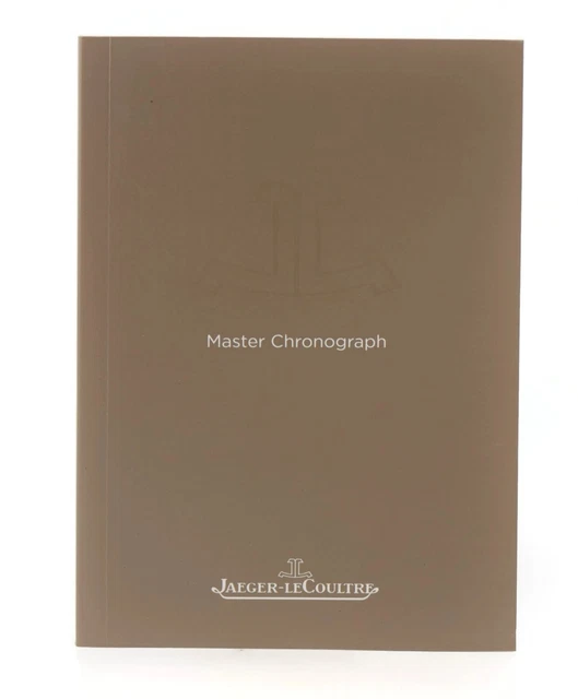 LIVRET MANUEL CHRONOGRAPHE Jaeger LeCoultre Master EUR 97,78 - PicClick FR