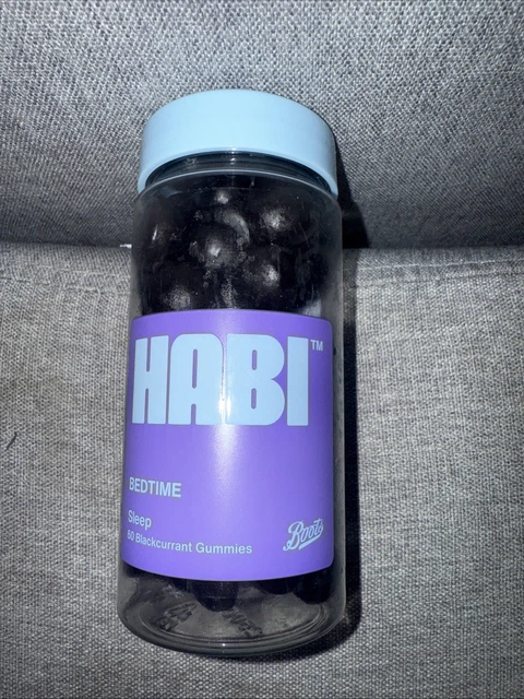 BOOTS HABI BEDTIME Sleep Gummies, Blackcurrant Flavour, 60 Count £5.97 ...