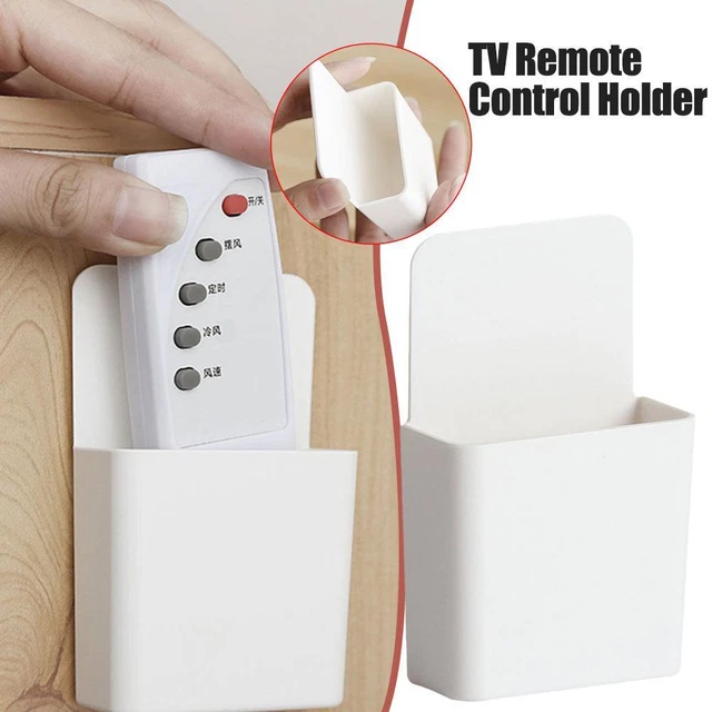 UNIVERSAL WHITE AIR-CONDITIONER Remote Control Holder Wall-Mounted Box ...
