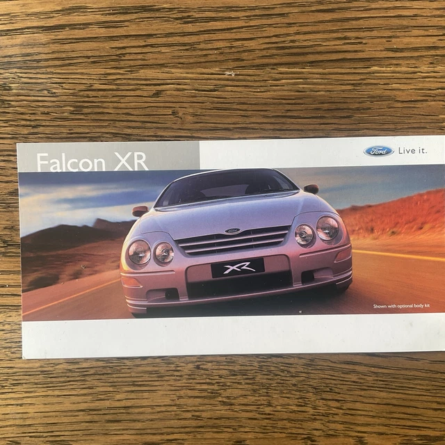 1999 2000 FORD Falcon Xr8 Xr6 Launch Brochure Postcard Original Rare ...