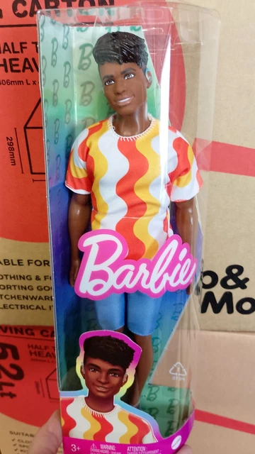 BARBIE FASHIONISTAS BLACK Hair and Hearing Aid Ken Toy Doll- Brand New ...