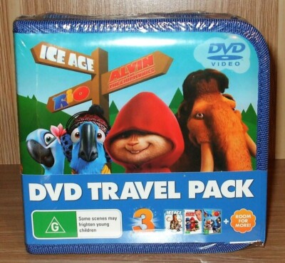 ICE AGE / Alvin & The Chipmunks / Rio DVD 3-Movie Collection 3-Disc New ...