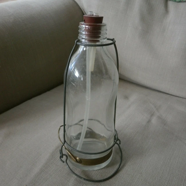 WWII VINTAGE MEDICAL Glass Intravenous Iv Drip Bottle W/ Original ...