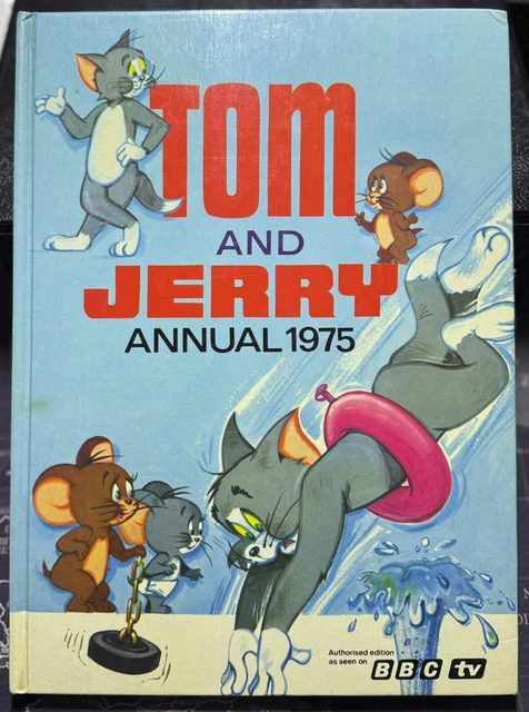 VINTAGE TOM AND Jerry Annual 1975 BBC TV Cartoon Book comic UNCLIPPED £ ...