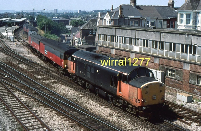 ORIGINAL RAILWAY SLIDE Class 37 37516 at Plymouth £3.99 - PicClick UK