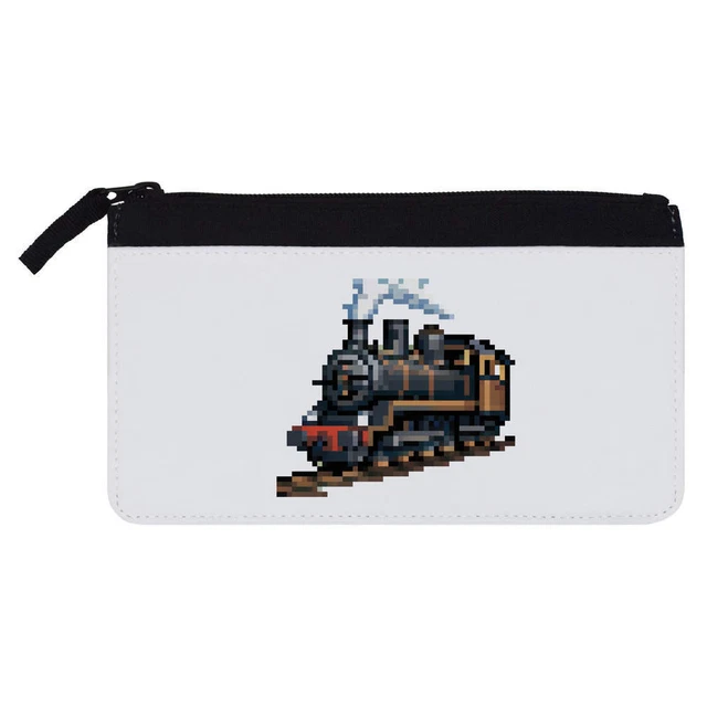 'STEAM-POWERED LOCOMOTIVE TRAIN Pixel Art ' Pencil Case (PC00048577) £8 ...