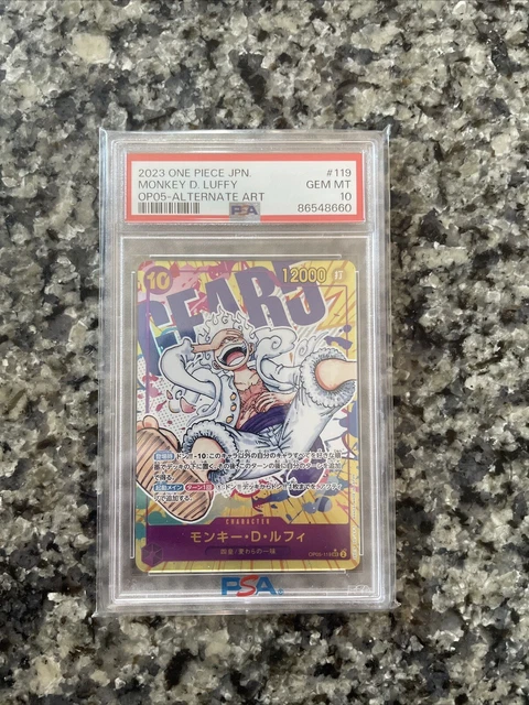ONE PIECE OP05 Japanese Monkey D Luffy 119 Alt Art Psa 10 Gem Mt EUR 30,36 - PicClick IT