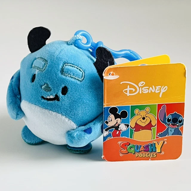DISNEY SQUASHY PODGIES Monsters Inc Sully Plush Key Ring Clip On Clasp ...