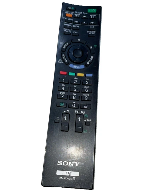 GENUINE ORIGINAL SONY Bravia RM-ED035 TV Remote Control - Tested ...