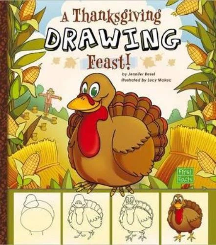 JENNIFER M BESEL A Thanksgiving Drawing Feast! (Relié) Holiday ...