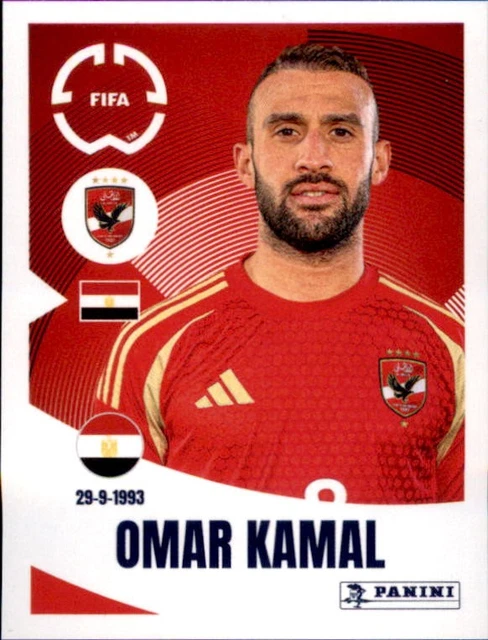 PANINI FIFA CLUB World Cup 2025 Sticker 47 - Omar Kamal - Al Ahly SC EUR 1,00 - PicClick DE