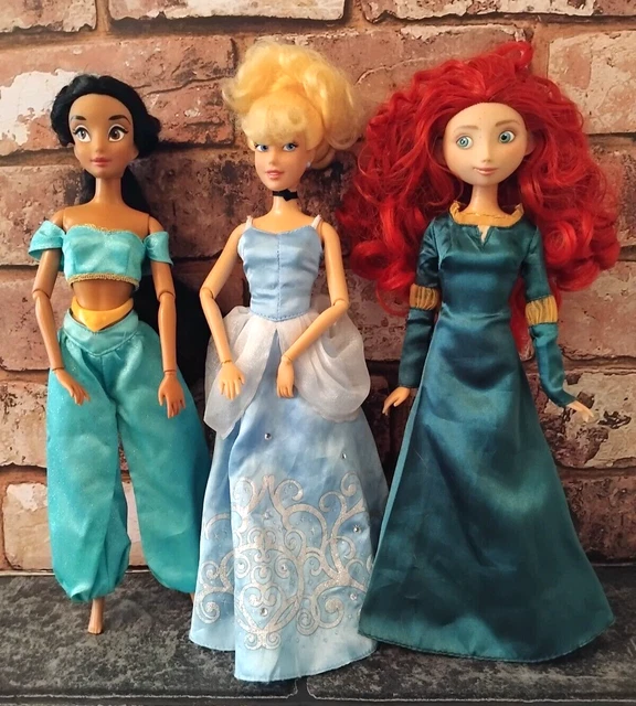 DISNEY STORE CLASSIC Princess Bundle Merida Cinderella Jasmine ...