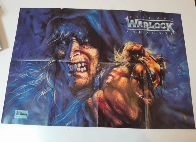 WARLOCK LARGE POSTER OG 1980's Metal Hammer Magazine £8.09 - PicClick UK