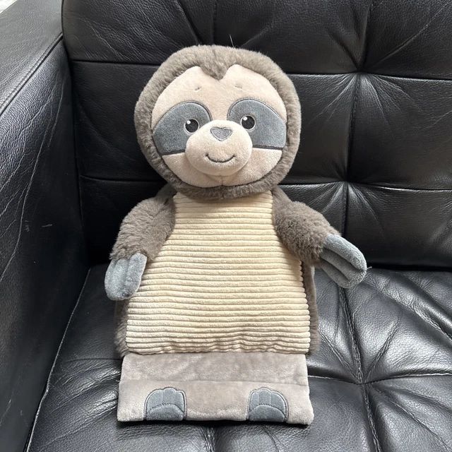 TIMELESS TOYS LITTLE Town Sloth tablet ipad book Holder Plush grey mix ...