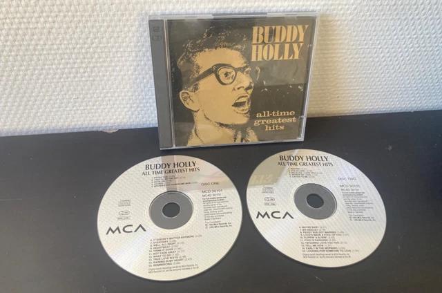 BUDDY HOLLY. ALL-TIME GREATEST HITS. 2 x CD MADE IN GERMANY 1992. 30 ...
