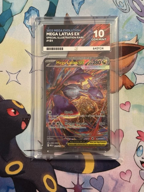 POKEMON MEGA EVOLUTIONS Mega Latias EX 181/132 SIR ACE 10 PERFECT SUB ...