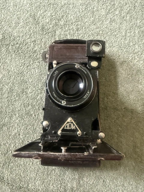 VINTAGE APM FOLDING Camera Circa 1930'S With Leather Case £13.47 ...