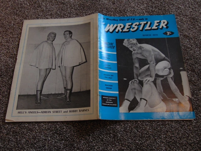 THE WRESTLER MAGAZINE (British wrestling, Steve Wright, Rocky Wall ...