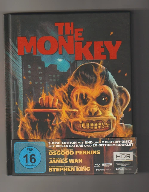 THE MONKEY (2025) 4K (Limited Mediabook Edition) (4K UHD + Blu-ray ...