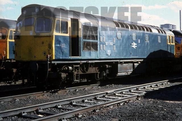 35MM SLIDE BR British Railway Diesel Loco Class 27 27110 Eastfield 1978 ...