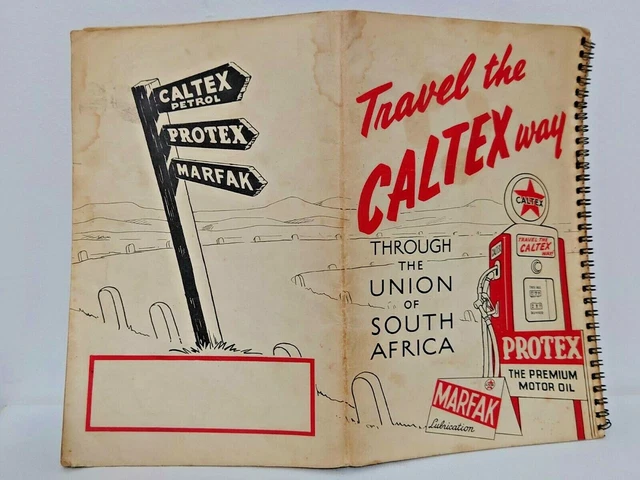 1948 CALTEX SEASONAL Booklet of 11 maps of south African regions ...