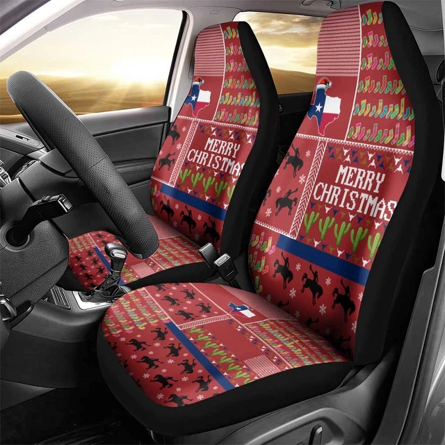 COSTA RICA CHRISTMAS Car Seat Cover With Santa Claus Pink Orchid Tree ...